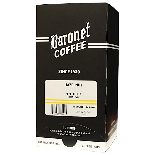 Baronet Hazelnut Creme Coffee Pods | 18ct