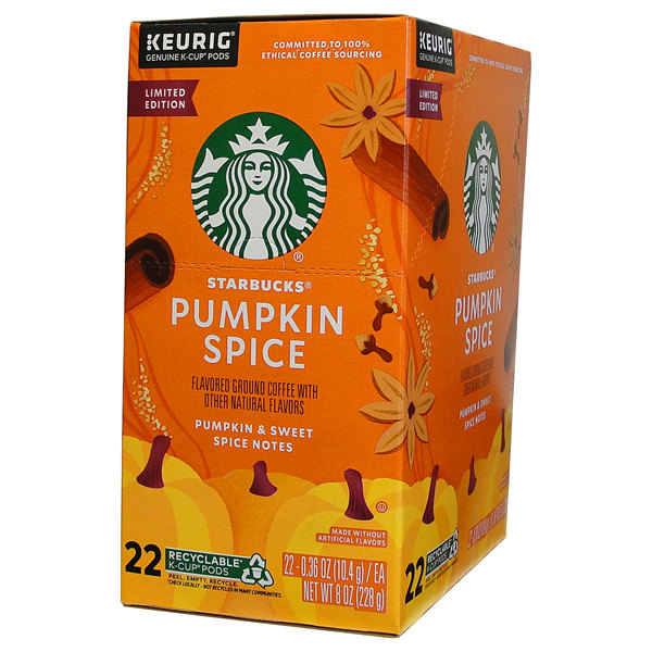 Starbucks Pumpkin Spice Flavored Coffee K-cups