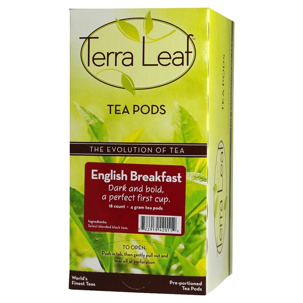 Terra Leaf | English Breakfast Tea Pods | 18ct