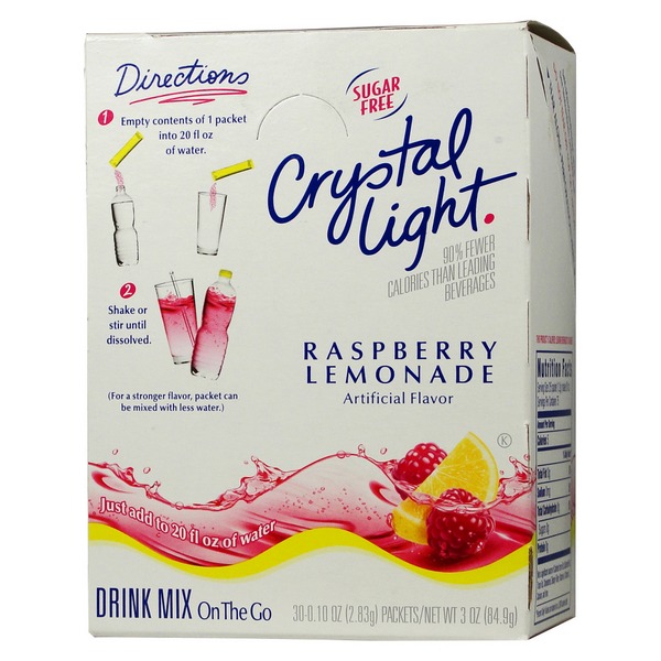 Crystal Light On The Go | Raspberry Lemonade | 30ct